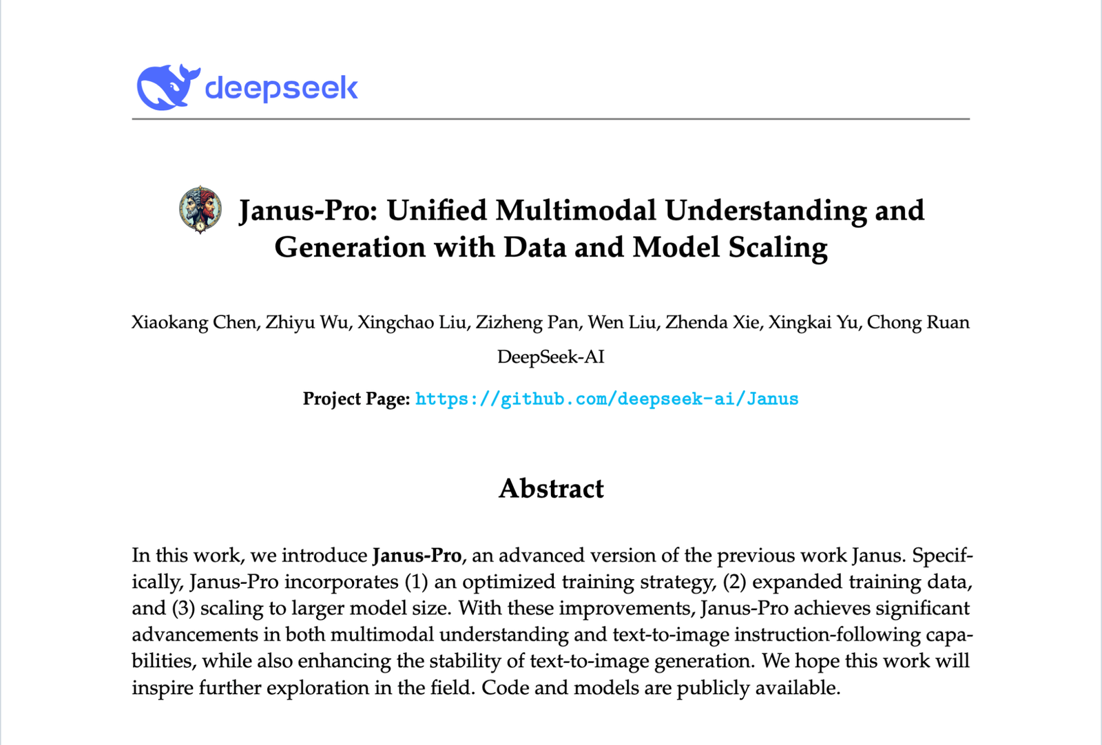 Janus-Pro-7B: The New Benchmark in Multimodal AI Models by DeepSeek